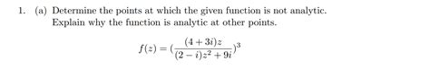 Solved A Determine The Points At Which The Given Function Chegg
