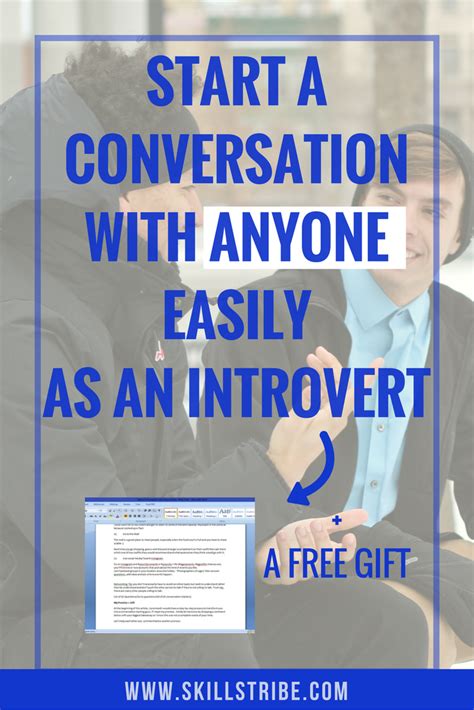 “Are you an introverted or shy person who wants to learn to start conversations (especially if ...