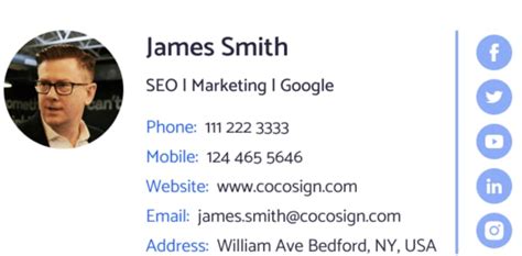 Create Clickable Html Email Signature By Awais4856 Fiverr