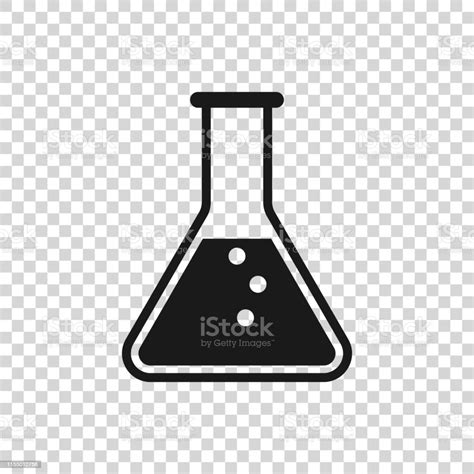 회색 테스트 튜브 및 플라스 크화학 실험실 테스트 아이콘 투명 한 배경에 고립 벡터 일러스트 개발에 대한 스톡 벡터 아트 및 기타 이미지 Istock