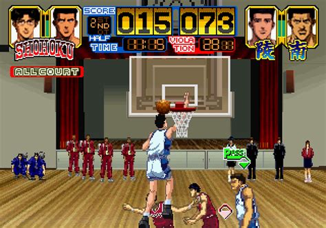 Screenshot Of Slam Dunk I Love Basketball Sega Saturn 1995 Mobygames