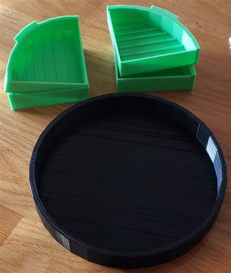 Round Sorting Tray With Inserts Stl File For Cults