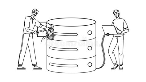 Schema Setting Up Database Vector Stock Illustration Illustration Of Rows Restore 385858544