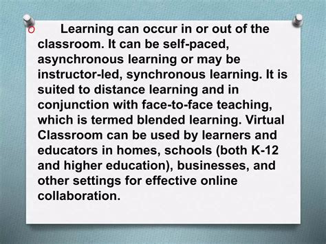 Synchronous And Asynchronous Learning Pptx