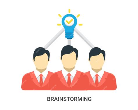 Premium Vector Brainstorm Concept Creative Project Brainstorming Startup Innovation Teamwork