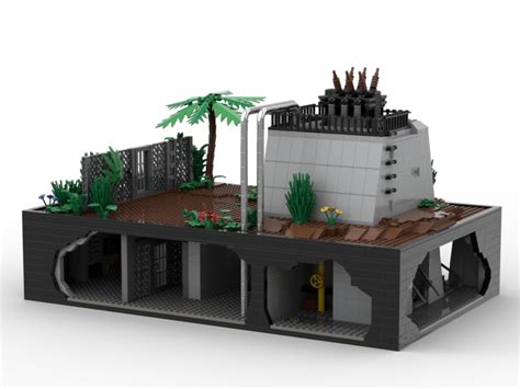 Diorama Compatible Lego Jurassic Park Centrale Creatibrick Creatibrick