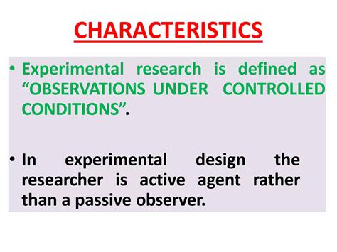 Experimental Research Design Ppt