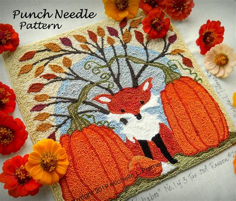 Punch Needle Embroidery Digital Download Jpeg And Pdf Pattern Etsy