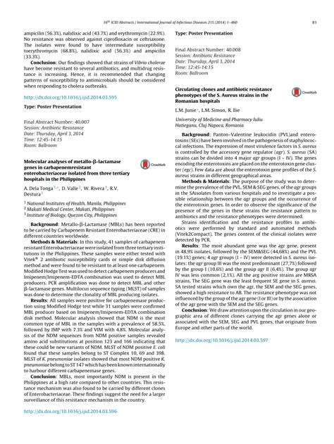 Pdf Molecular Analyses Of Metallo β Lactamase Genes In Carbapenem Resistant Enterobacteriaceae