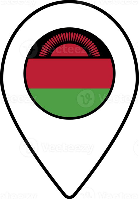 Malawi Flag Map Pin Navigation Icon 24076245 Png