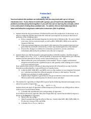 ProblemSet5 Pdf Problem Set 5 ECON 101 You Must Submit This Problem Set Individually But You