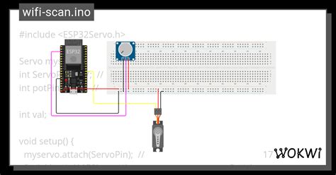 Lab08 Analog Servo Motor Wokwi ESP32 STM32 Arduino Simulator