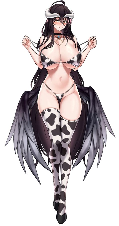 Rule 34 1girls 2d 2d Artwork Albedo Overlord Big Breasts Black