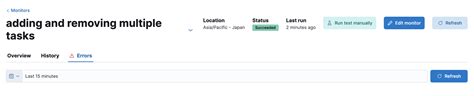 [synthetics] errors page header · issue 145371 · elastic kibana · github
