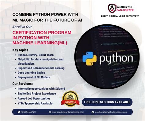 Academy Of Data Science On Linkedin Pythonmachinelearning