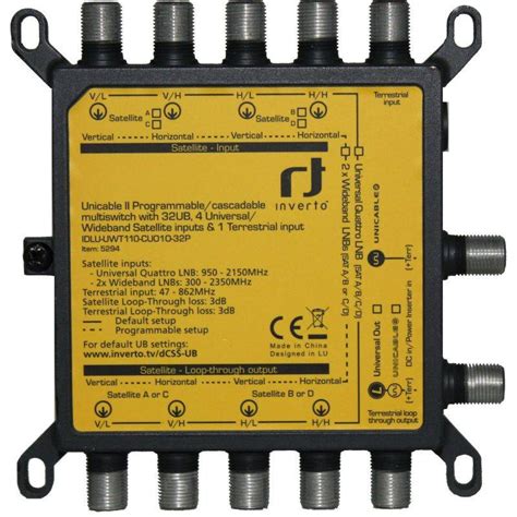 Inverto Unicable 2 Programmable Cascadable Multiswitch With 32 Ubs With Terr Input And 1 Legacy Port