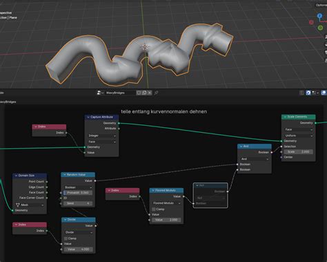 geometry nodes scaling random faces does not work scaling manually