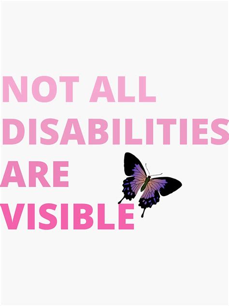 Not All Disabilities Are Visible Butterfly Mental Health Invisible