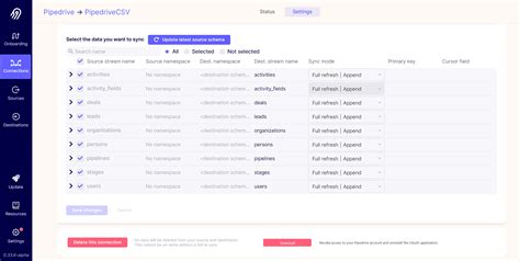 Fe Task To Create A New Button Uninstall For Pipedrive Connector