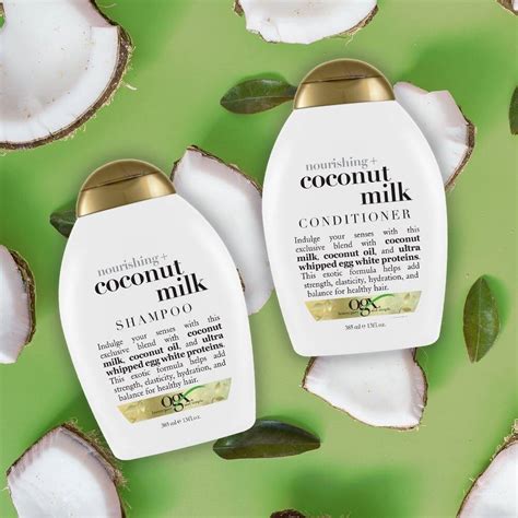 OGX Cocounut Milk Set Ogx Coconut Milk Set, 1 Shampoo + 1 Conditioner ...