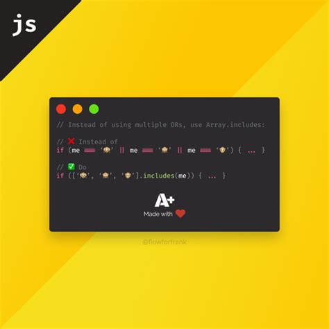 how to improve readability of if statements in javascript artofit