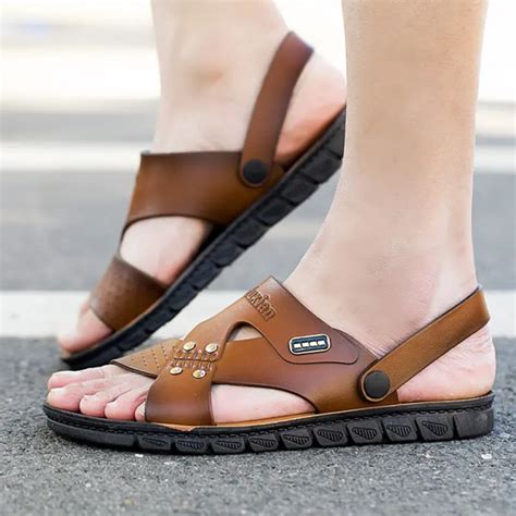 Toursh Summer Mens Sandals And Slippers Casual Trend Korean Beach