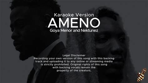 Goya Menor And Nektunez Ameno Amapiano Remix You Wanna Bamba Karaoke
