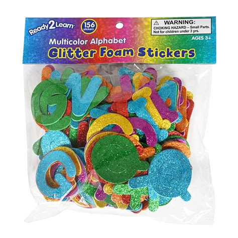 Glitter Foam Stickers Alphabet Multicolor Pack Of 156 Ce 10098