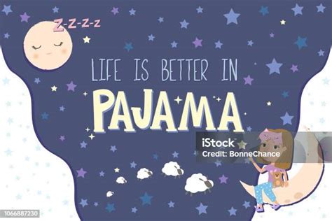 재미 있는 파자마 파티 포스터 여자 파자마 파티 초대입니다 아기에 대한 스톡 벡터 아트 및 기타 이미지 아기 잠자기 가정 생활 Istock