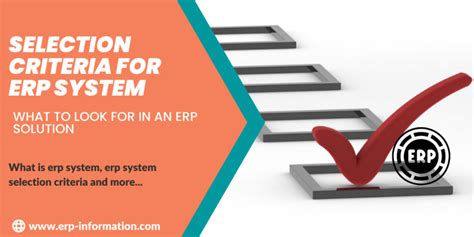 Selection Criteria For ERP System 10 Important Key Criteria
