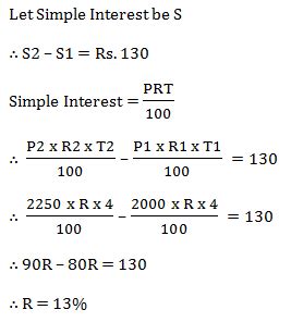 Simple Interest Quantitative Aptitude MCQ Questions For Q