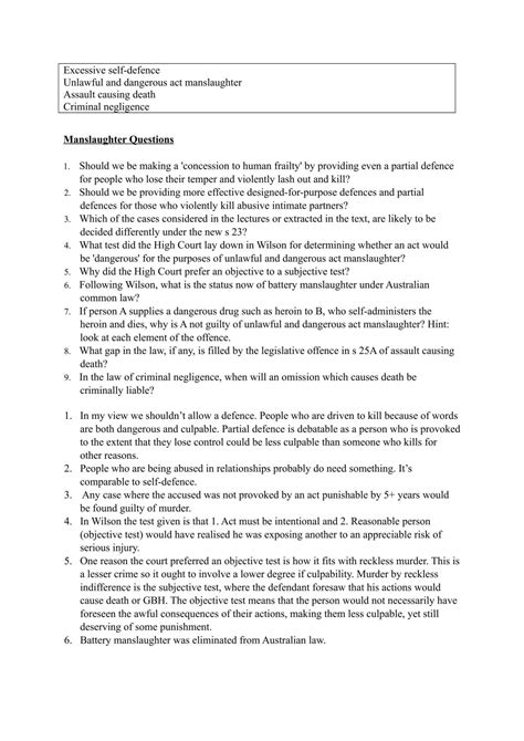Criminal Law Lecture Notes Law161 Criminal Law Une Thinkswap