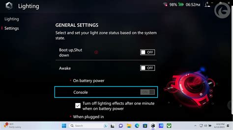 How To Disable The RGB Lighting On The Asus ROG Ally