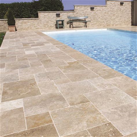 Dalle Pierre Naturelle Travertin Pour Sol Et Mur Marbre Light Mix