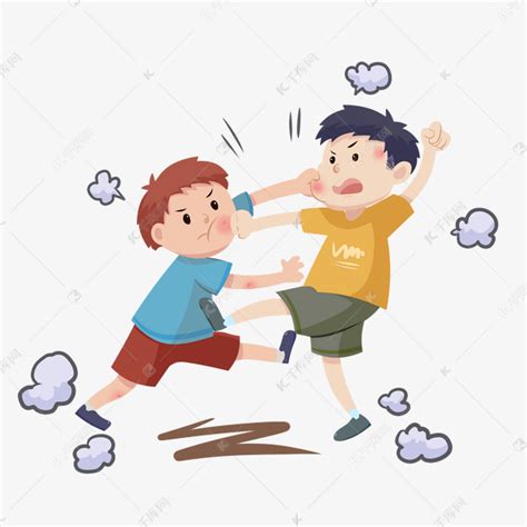 小学生打架斗殴素材图片免费下载 千库网