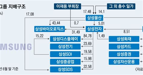 이재용→삼성물산→전자 재편 유력 지배구조 단순화 李 지배력 커질 듯