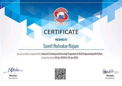 Sumit Rajam On Linkedin Internship Fullstackdevelopment