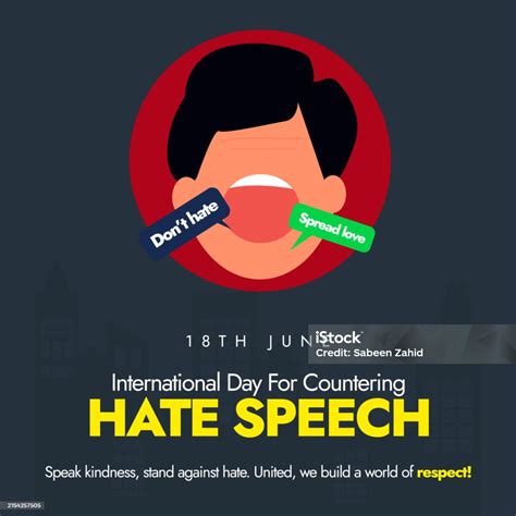 International Day For Countering Hate Speech 18th June Countering Hate