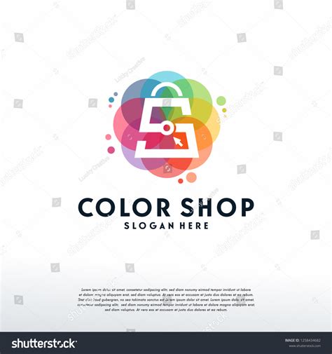 Colorful S Shopping Bag Logo Vector Stock Vector Royalty Free Shutterstock
