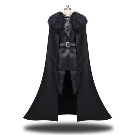 Game Of Thrones Adult Cosplay Halloween Costume For Men Fancy Jon Snow