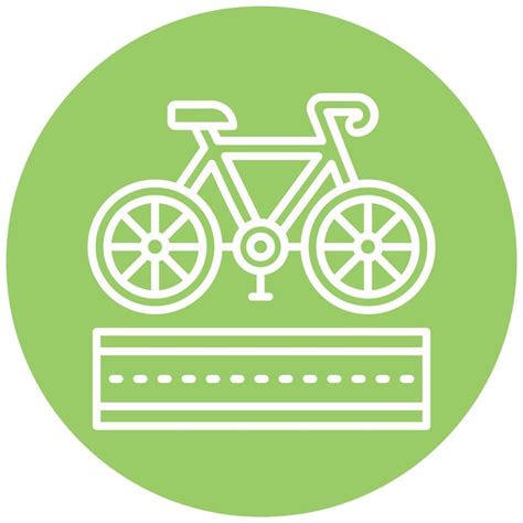 Premium Vector Vector Design Bike Lane Icon Style