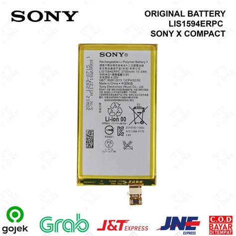 Jual BATERAI BATTERY ORIGINAL 100 SONY XPERIA X COMPACT LIS1594ERPC Shopee Indonesia