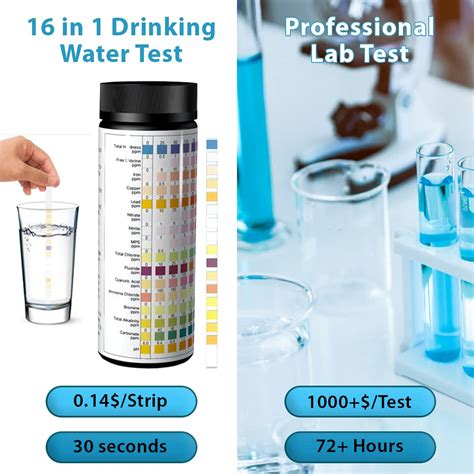Kit De Prueba De Agua Potable Para El Hogar 100 Tiras Tiras De Prueba