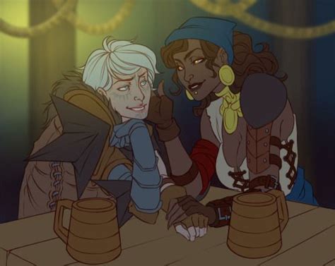 Hawke And Isabela Dragon Age 2 Dragon Age Character Art