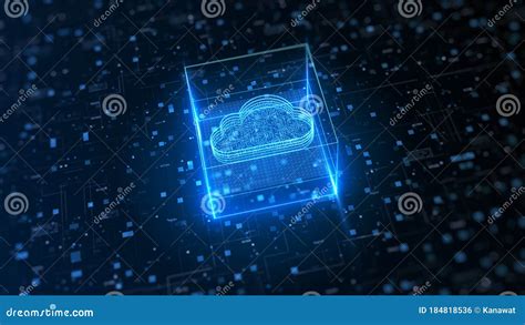 Hi Tech Cloud Computing And Cyber Security Digital Data Network