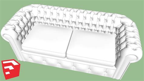 Chesterfield Sofa Modeling In SketchUp TutorialsUp Chesterfield