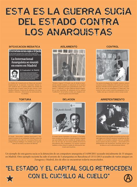 Estado Español Guerra A La Guerra Sucia Contra Lxs Anarquistas