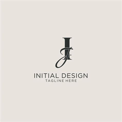 Initials Ij Letter Monogram With Elegant Luxury Style Corporate Identity And Personal Logo