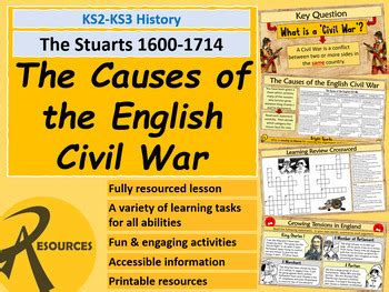English Civil War 1642 Causes By RA Teaching Resources TPT