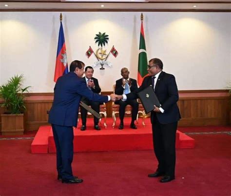 ក្រសួងទេសចរណ៍ កម្ពុជា និង ម៉ាល់ឌីវពង្រឹងកិច្ចសហប្រតិបត្តិការក្នុងវិស័យទេសចរណ៍កាន់តែស៊ីជម្រៅ